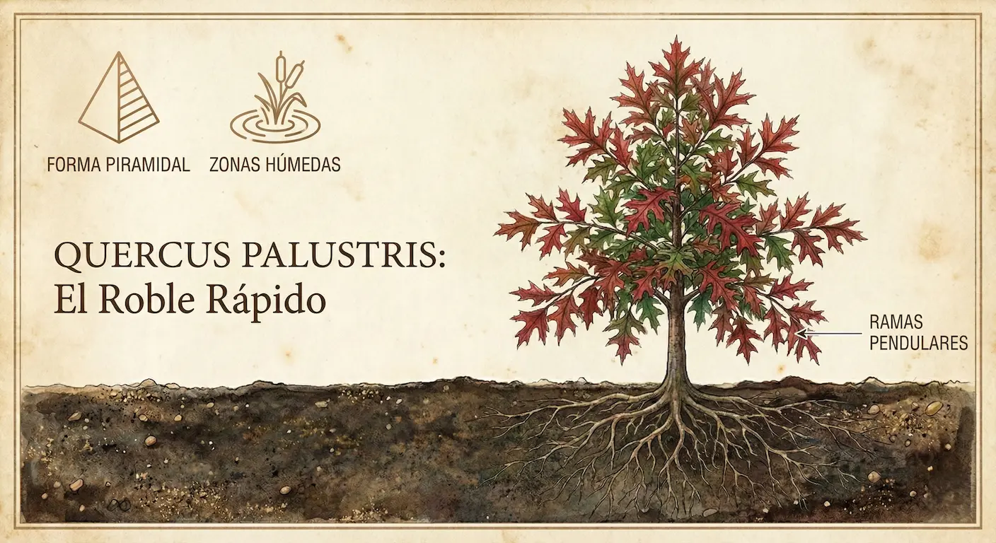 Quercus Palustris: El Roble de los Pantanos | Crecimiento y Cuidados